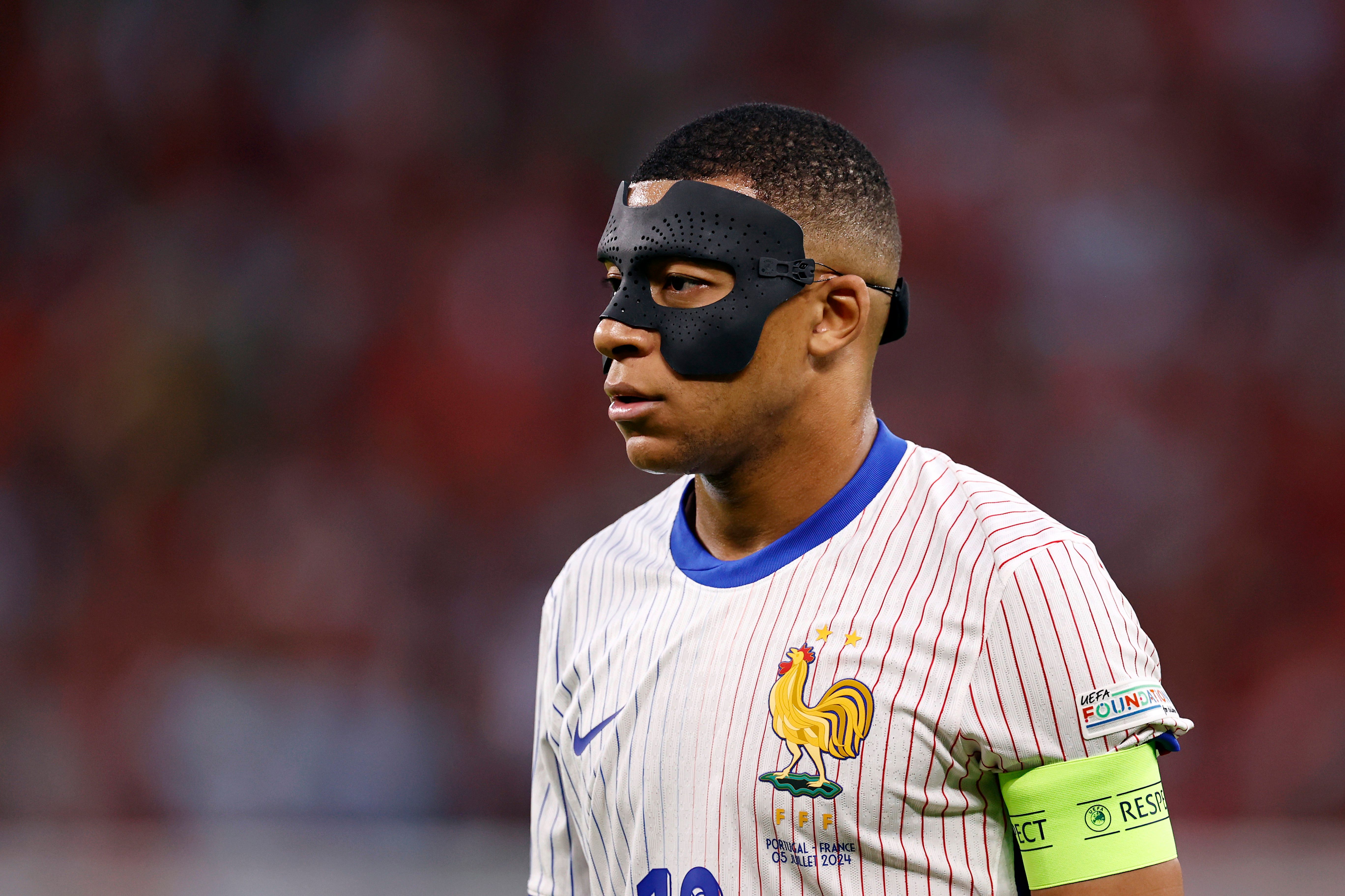 Why do footballers wear masks?